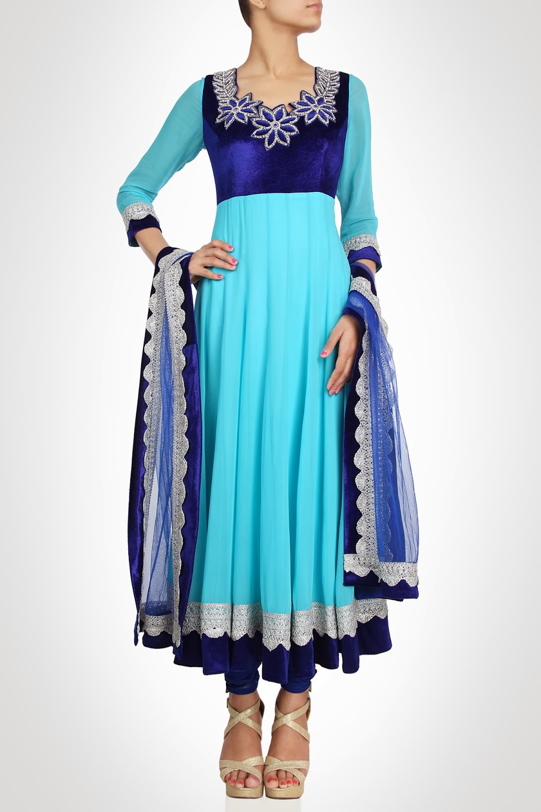 Newest Designer Churidar Suits Collection - Vega Fashion Mom