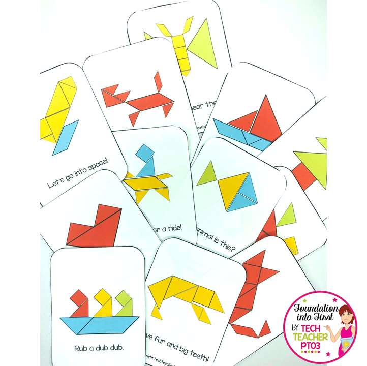 Free Tangram Puzzle Card Download | Foundation into First