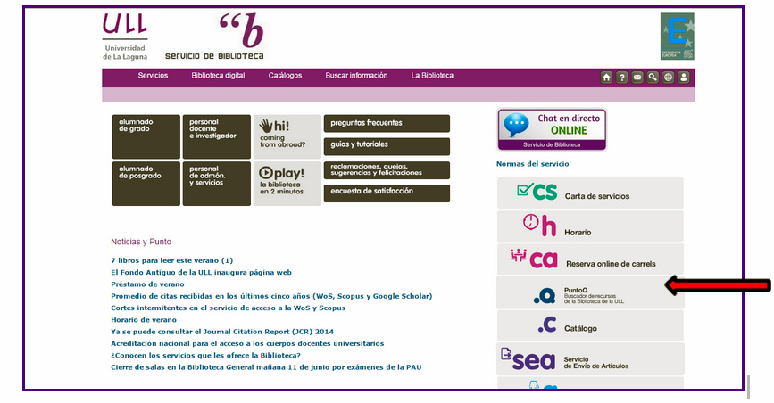 Noticias y Punto: Cómo acceder al JCR y WOS