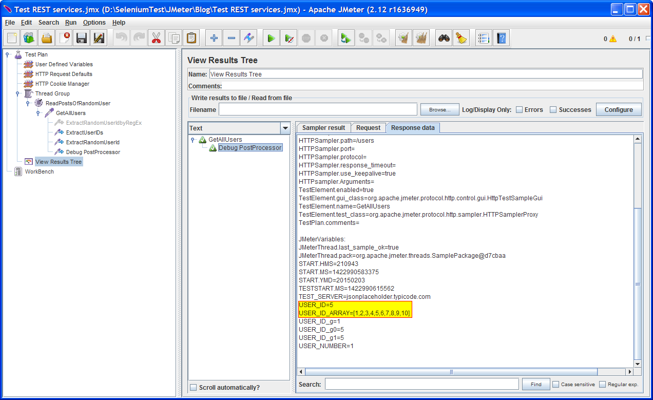 Изучаем JMeter: Работа с JSON REST Web services в JMeter