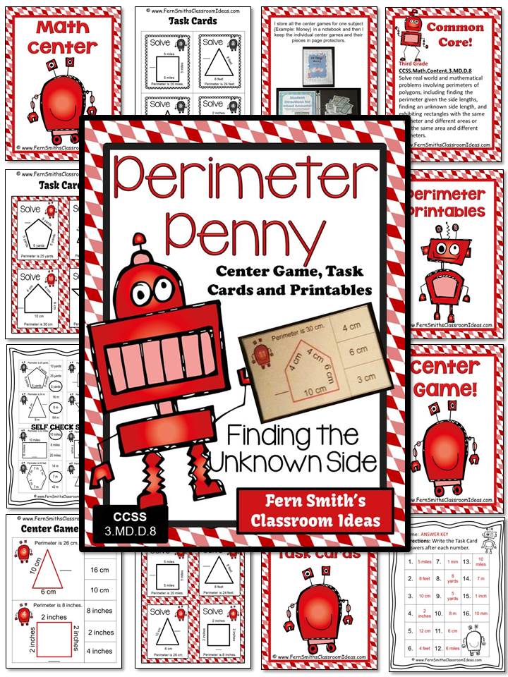 Just Published ~ Perimeter Penny Mega Math Pack! - Fern Smith's ...