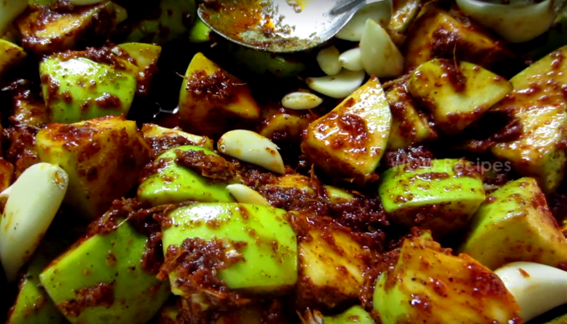 Delicious Green Apple Recipe for Rice | Spicy Green Apple Pickle