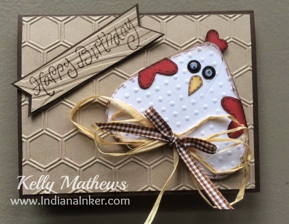 Indiana Inker: Chicken Birthday Card