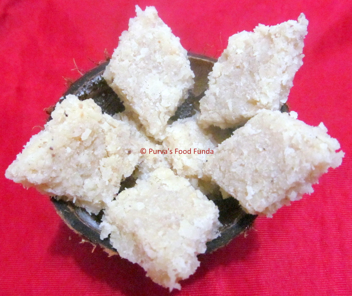 Food Funda: Coconut Burfi/Vadi (Naralipak / Khobaryachya Vadya)