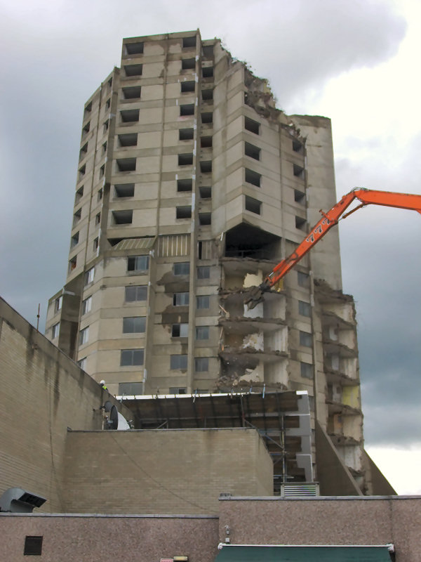 Photographs Of Newcastle: Derwent Tower (Dunston Rocket) Demolition Photos