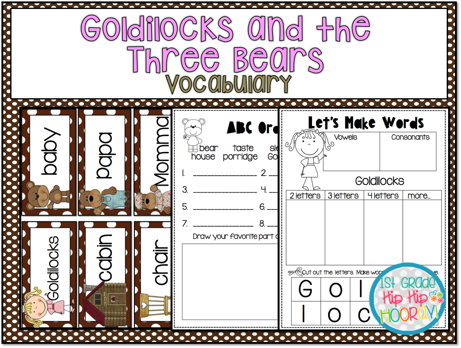 1st Grade Hip Hip Hooray!: Goldilocks and the Three Bears with a Back ...