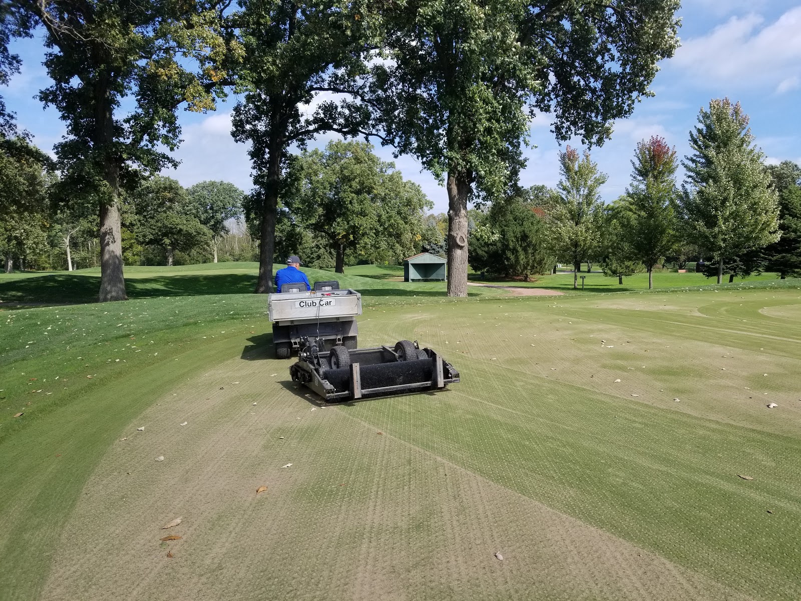 Wilmette Golf Club Grounds and Greens : Greens Aerification and #6 Tee