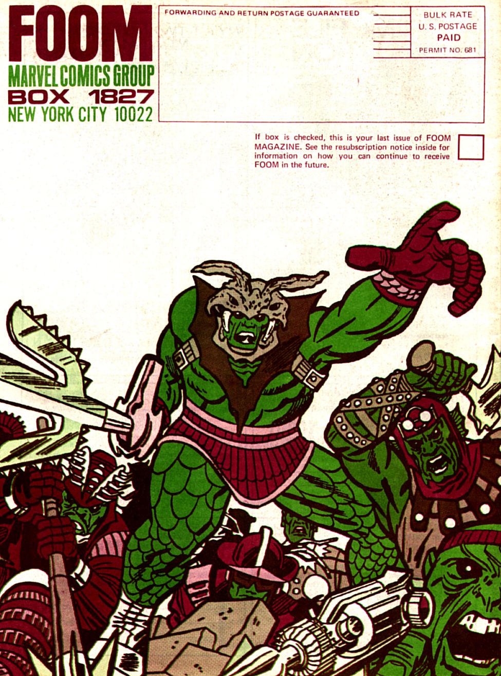 Diversions of the Groovy Kind: Black and White Wednesday: FOOM Magazine ...