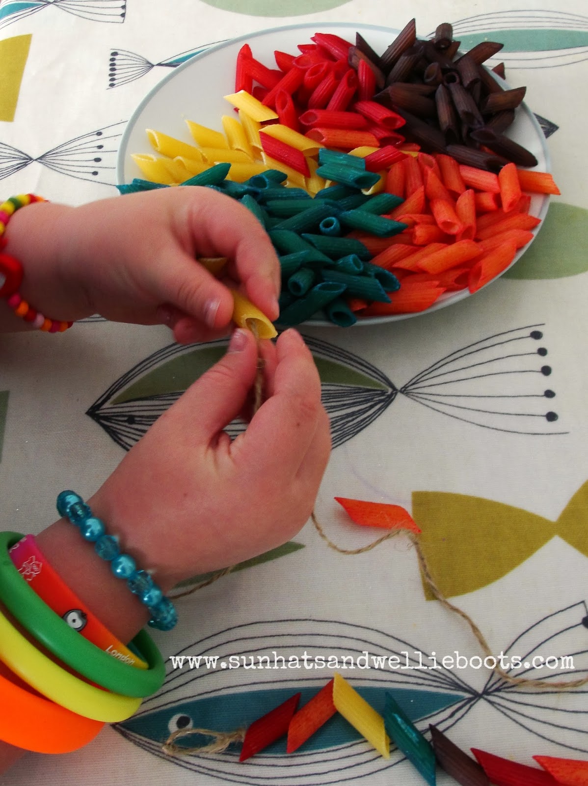 Sun Hats & Wellie Boots: Make Your Own Rainbow Sparkly Pasta Shapes ...