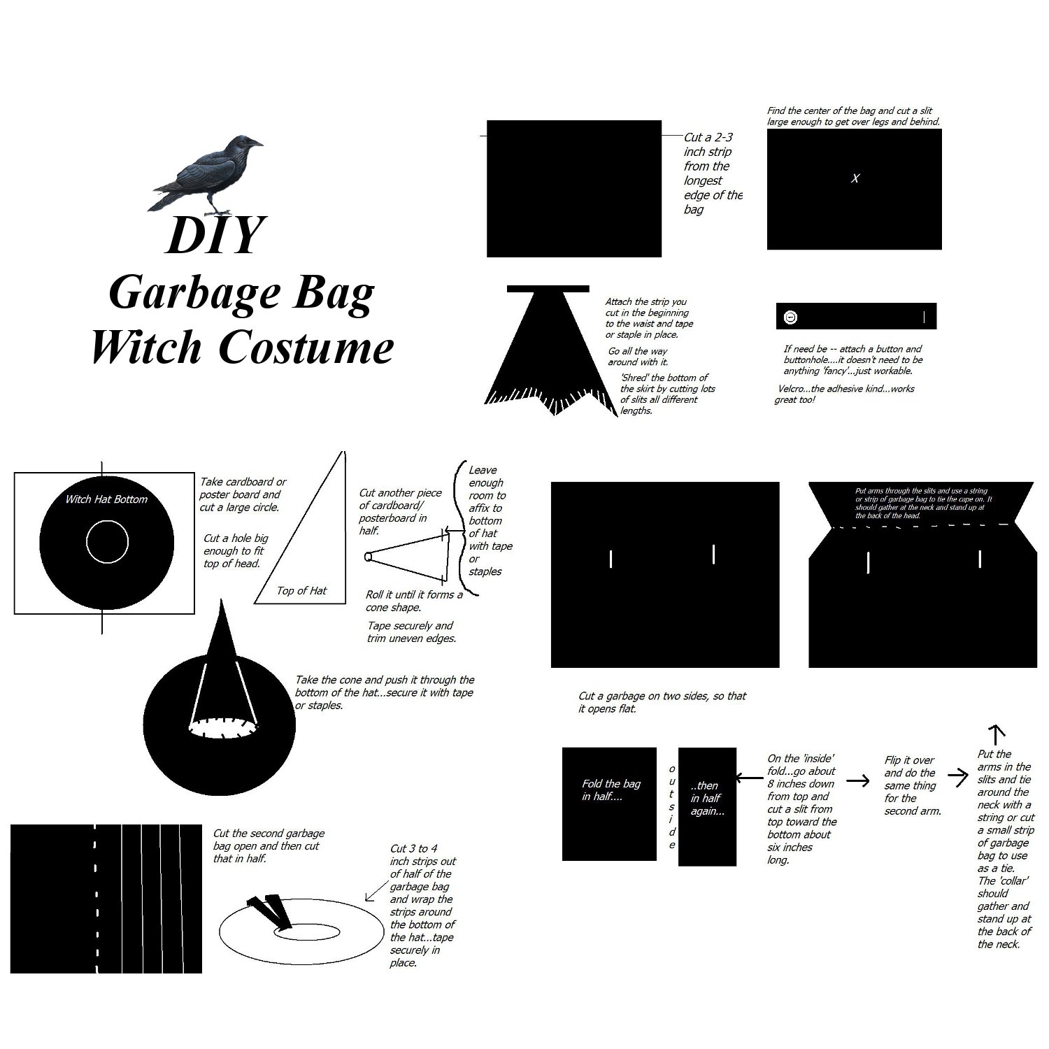 CMZ Art: DIY Garbage Bag Witch Costume