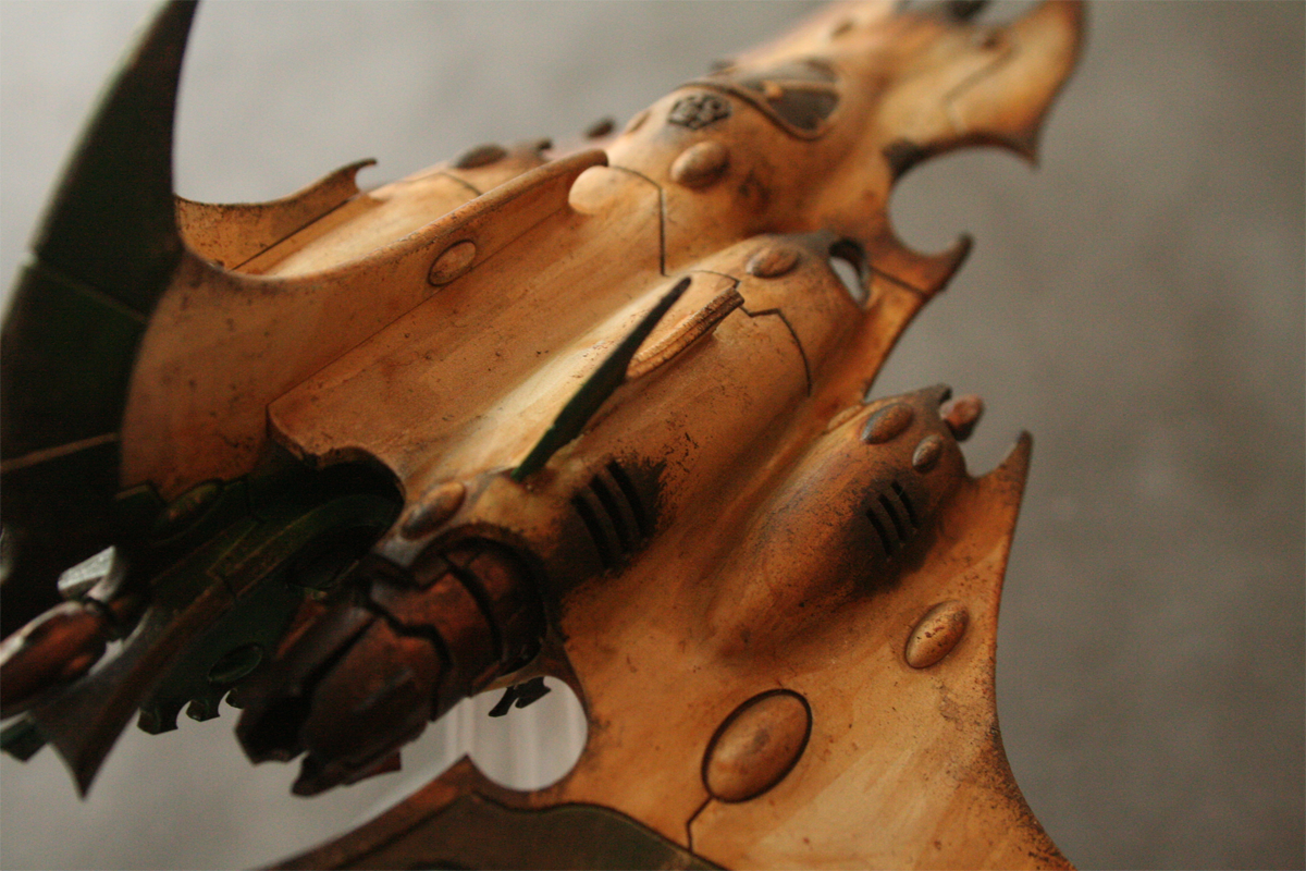 Razorwing Jet Fighter - Dark Eldar Painting Progress : GRIM DARK REALMS