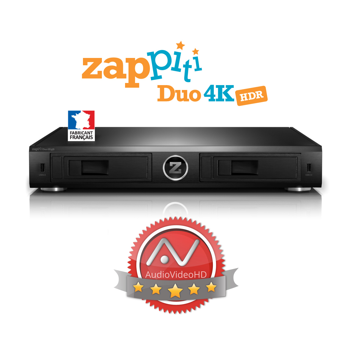 Zappiti Duo 4K HDR : en stock chez HD LAND!