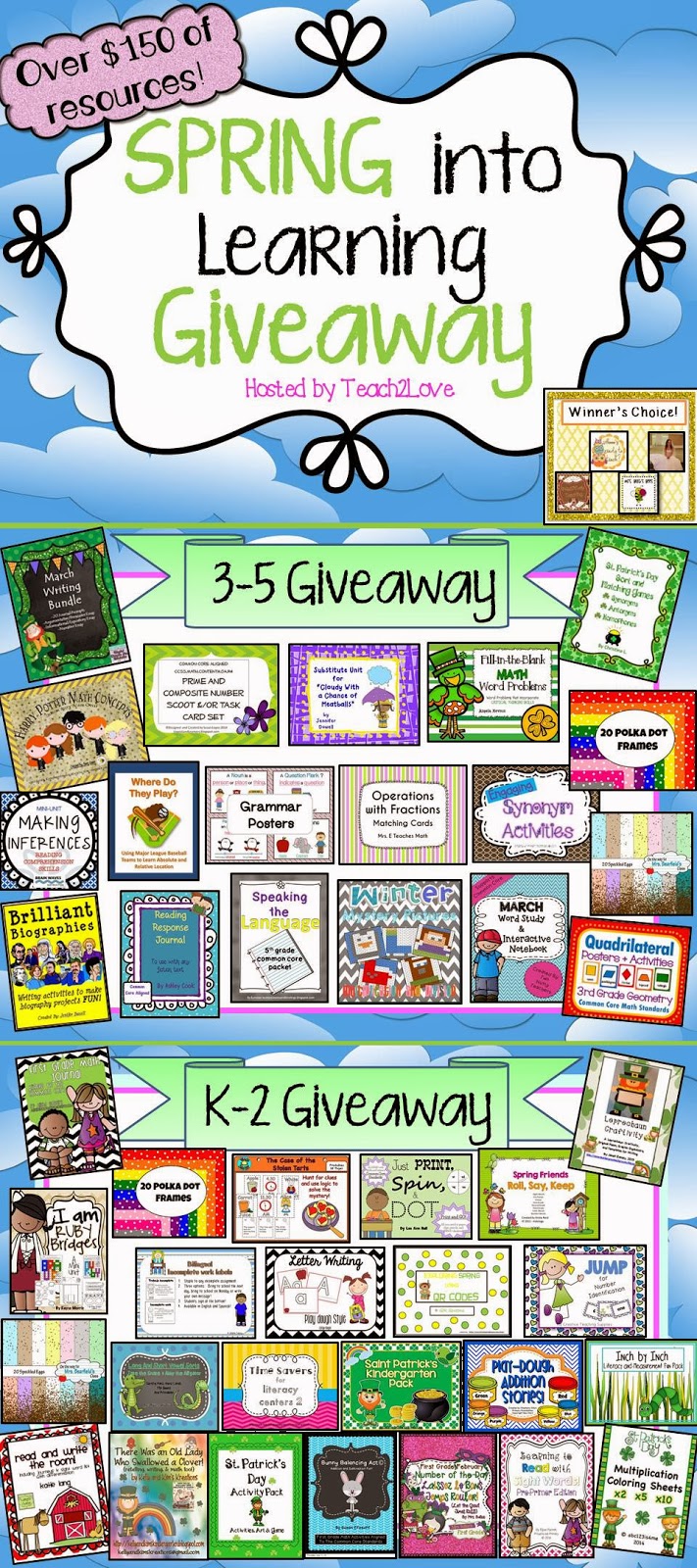 SPRING into Learning Giveaway! - Teaching to Love