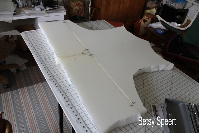 Betsy Speert's Blog: Upholstering the Inside Back of an Arm Chair