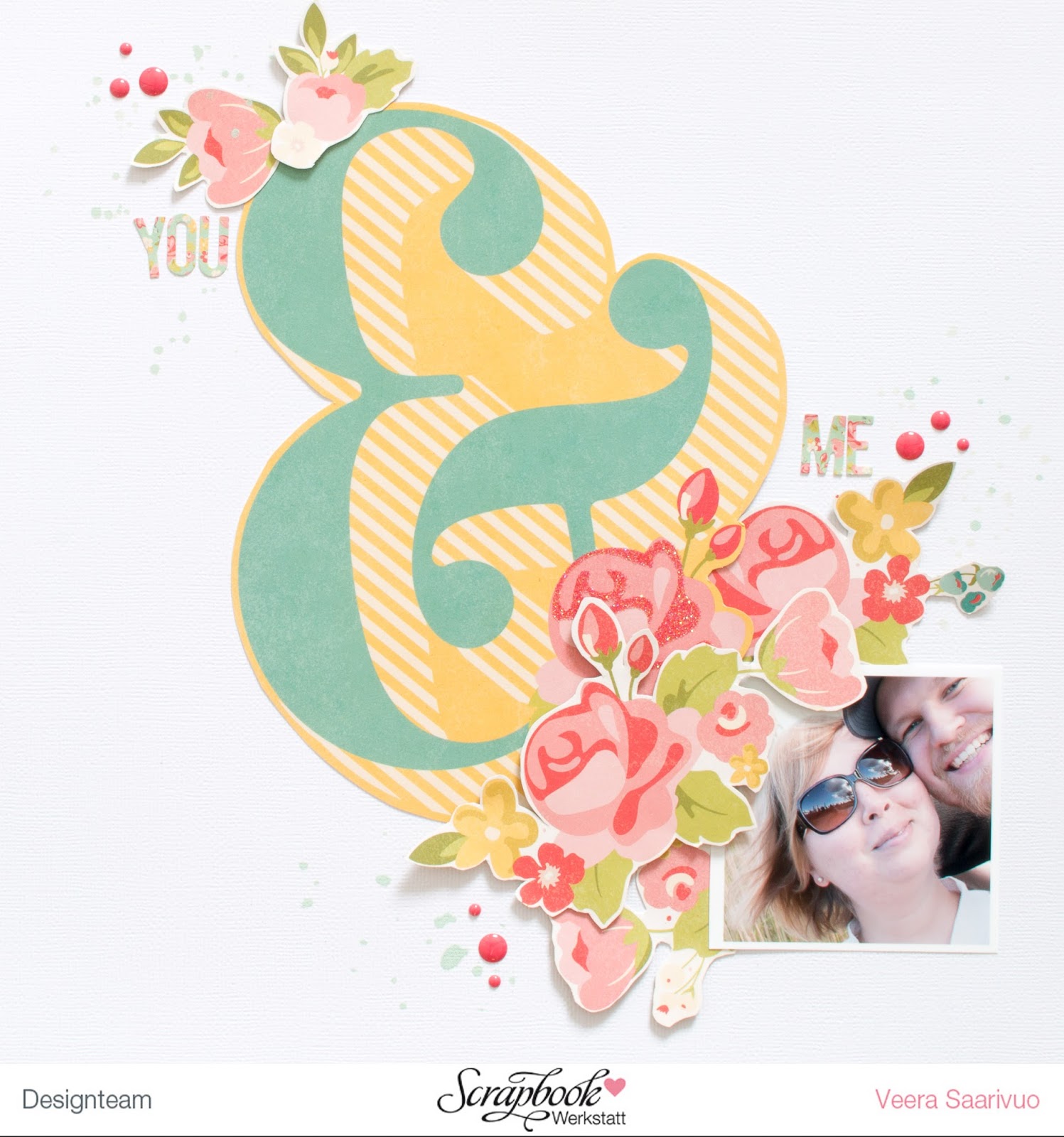 You & Me - a layout with big design element - V-tyylillä