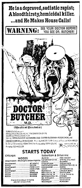 TEMPLE OF SCHLOCK: Movie Ad of the Week: DOCTOR BUTCHER, M.D. (1981)