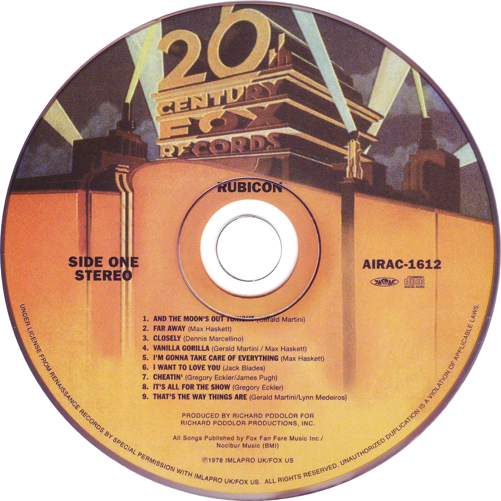 1978 Rubicon - Rubicon - Rockronología