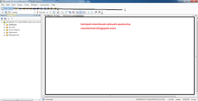 Membuat Database dengan Query di Sql Server 2005 - RoziDotNet