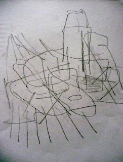 Sarah Hill's Art : Stack of chairs