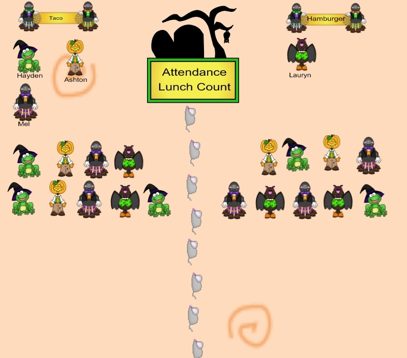 Primary Pickins: 42 Smartboard Lunch and Attendance Counts