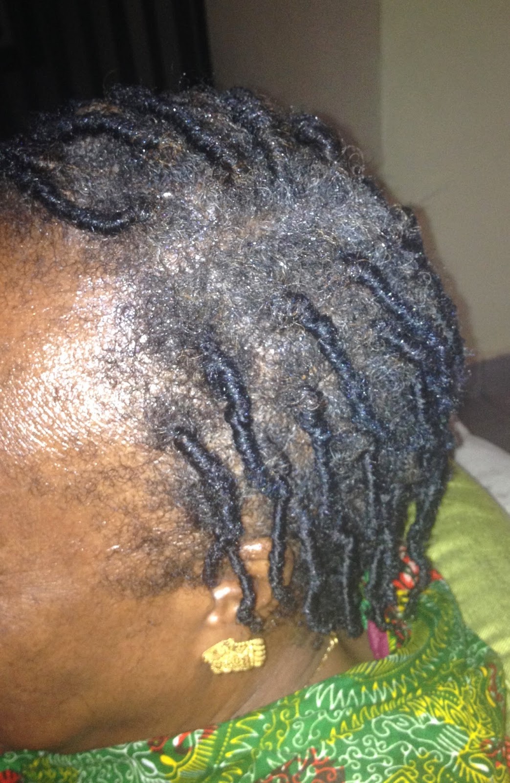 Starting Locs With A Comb Twist.