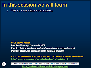 Sql server, .net and c# video tutorial: Part 13 - ExtensionDataObject in WCF