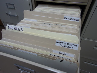 Vertical Files, Houston County, TN. Archives