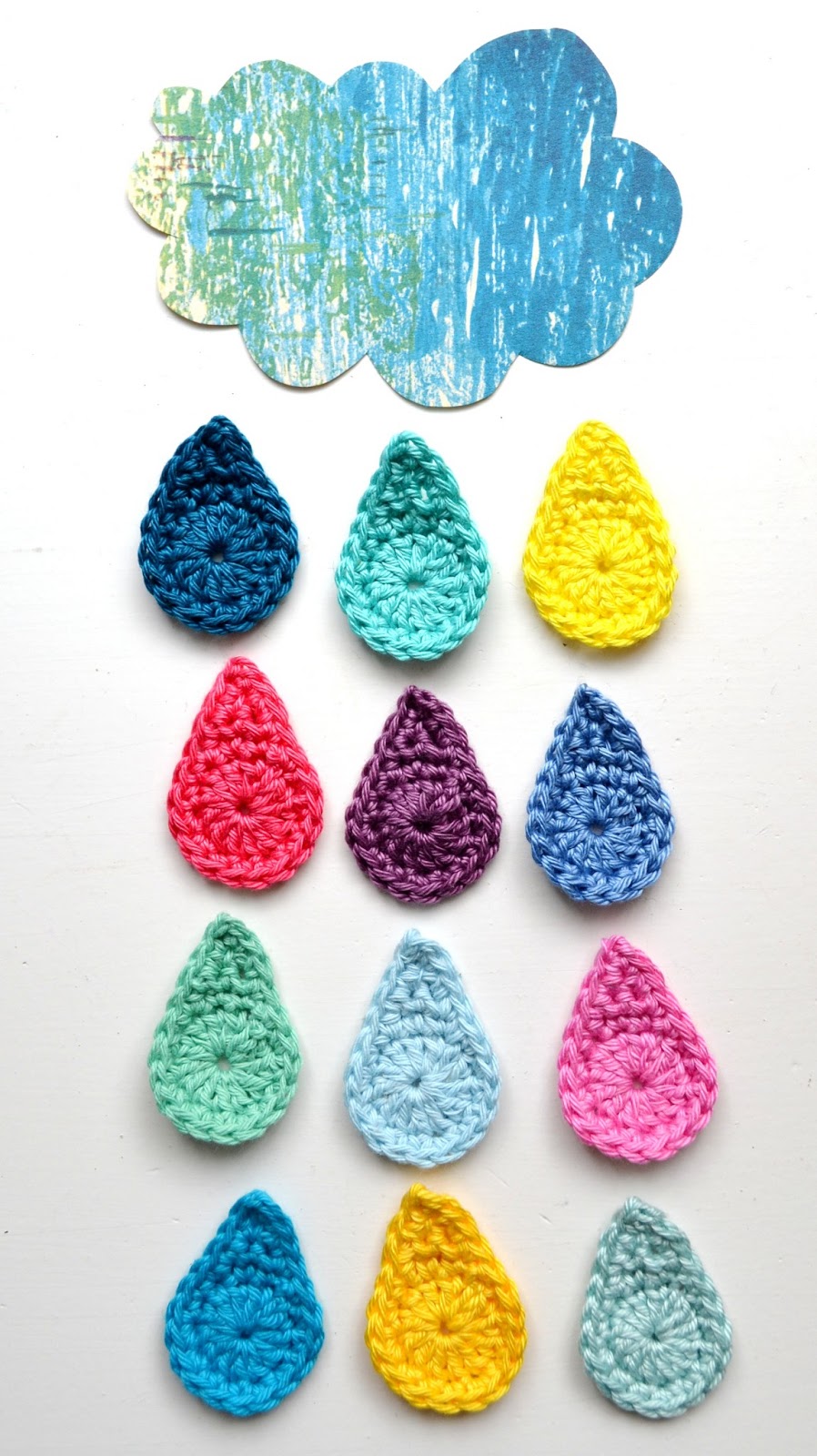 ingthings: DIY crochet rain drops (kind of)