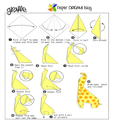 Animals Origami: Giraffe Origami | Paper Origami Guide