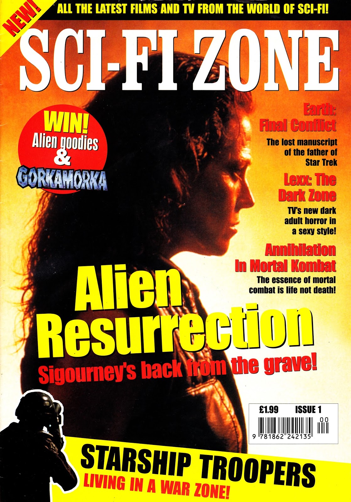 STARLOGGED - GEEK MEDIA AGAIN: 1997, SCI-FI ZONE MAGAZINE ISSUE 1