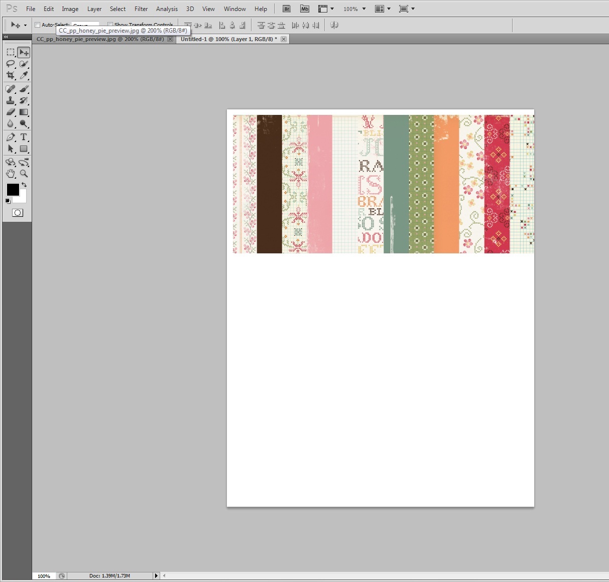 Mel Stampz: Cheap Tricks! Printed faux-paper-pieced backgrounds