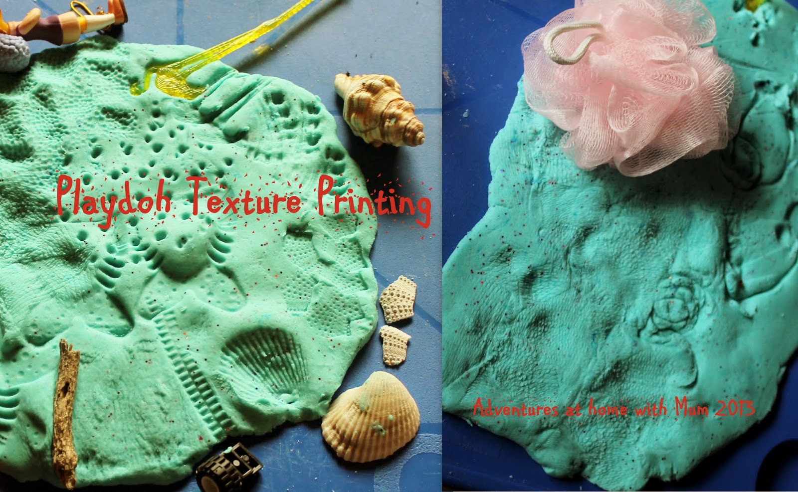 Adventures at home with Mum: Play-doh Printing, a Matter of Texture