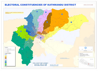 THE HIMALAYAN UNIVERSE: Constituency Map of Kathmandu District and valley