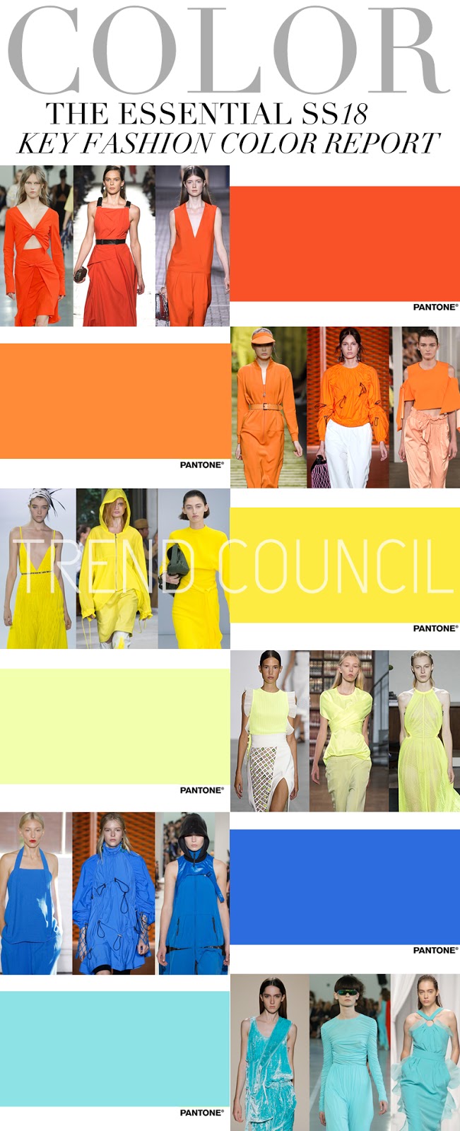 TRENDS // TREND COUNCIL - KEY FASHION COLORS . SS 2018 | FASHION ...