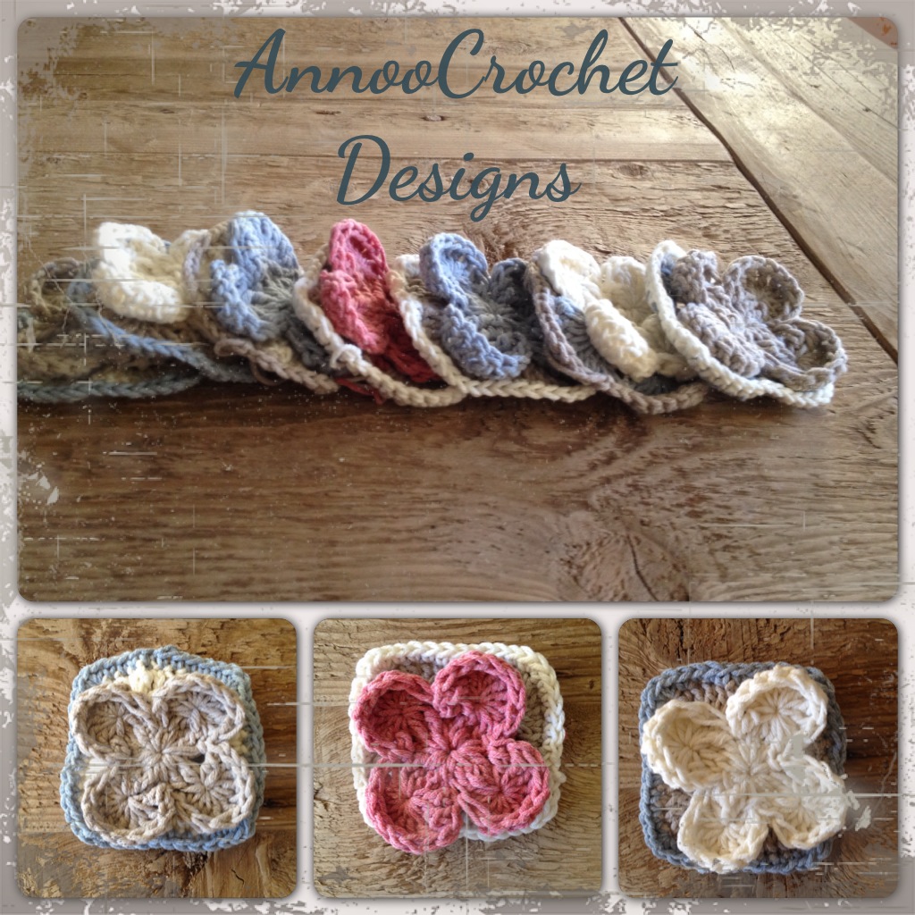Annoo's Crochet World: Free Granny Flower Pattern