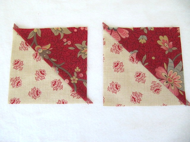 Sew Many Ways...: Half Square Triangle Tutorial...