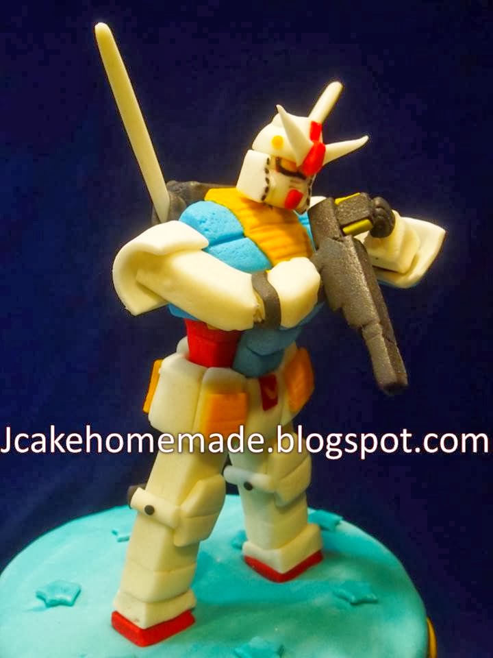 Jcakehomemade: Gundam birthday cake