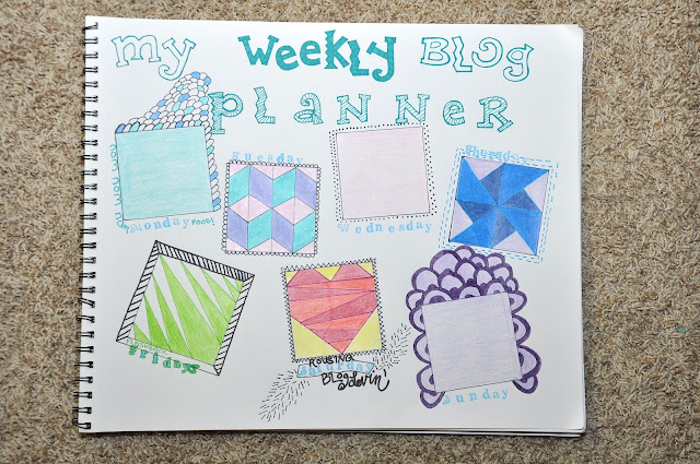 365 Days of DIY: Weekly Blog Planner Finished