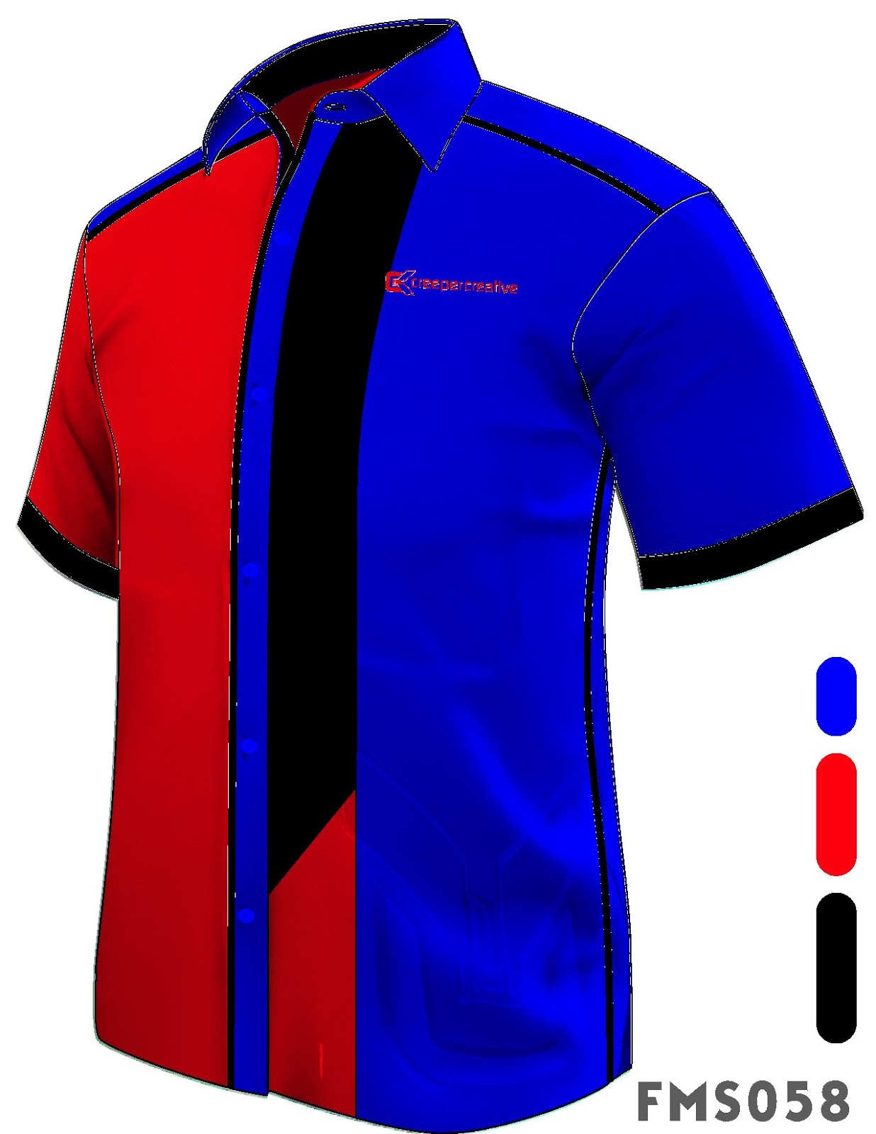 FMS058 : Corporate Shirt Male Short Sleeve | Creeper Creative