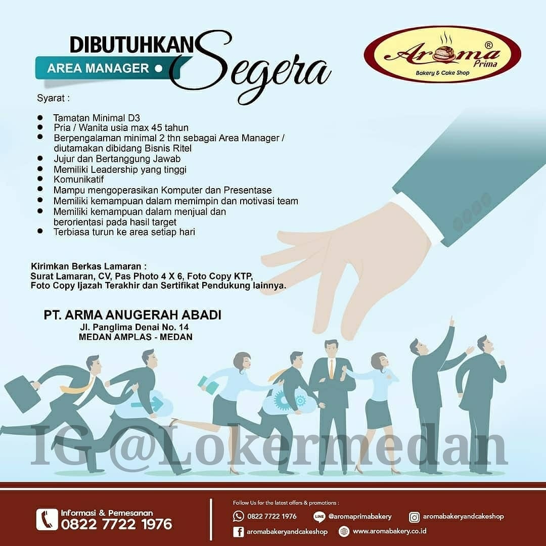 Loker Medan Terbaru Area Manager di PT ARMA ANUGERAH ABADI. Loker Medan Terbaru Area Manager di PT ARMA ANUGERAH ABADI.