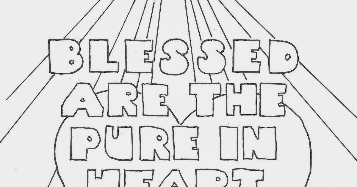 Blessed Are The Poor Coloring Page Sketch Coloring Page
