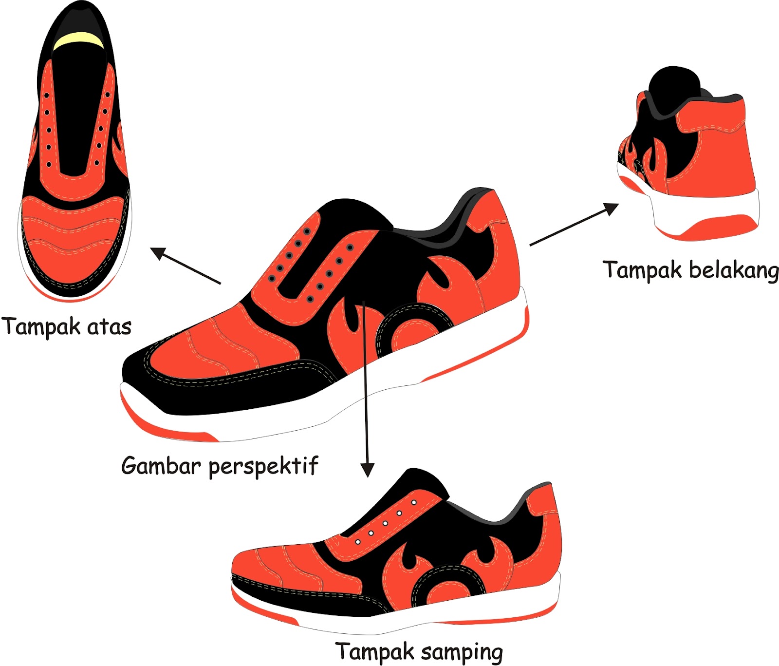 rosacintamati: Desain sepatu sport dengan konsep lobster