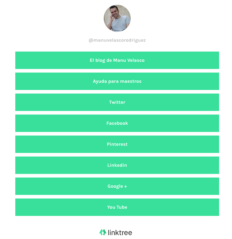 AYUDA PARA MAESTROS: Linktree - Pon un link con múltiples enlaces en tu ...