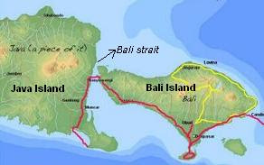 Folk story of Bali strait