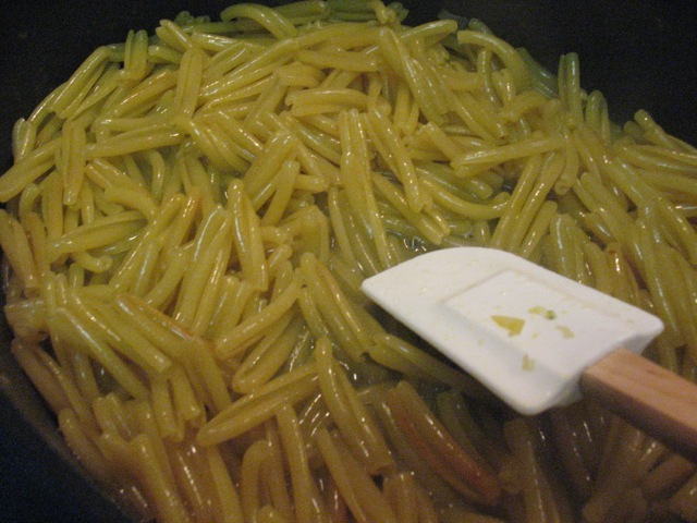Cook In / Dine Out: Asparagus and Snap Pea Pasta