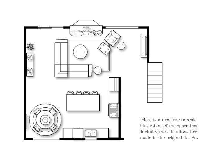 The Yellow Cape Cod: Great Room Makeover Reveal - An E-Design Comes To Life