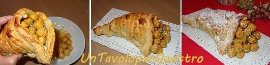 Cornucopia di pasta sfoglia con gli struffoli