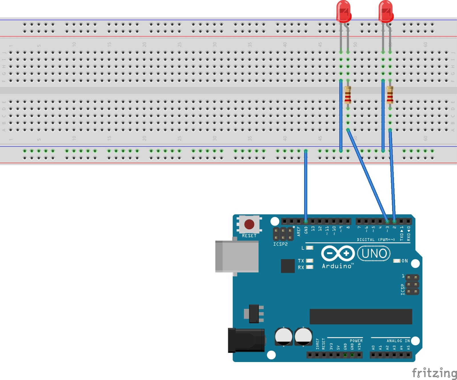 Cara Menghidupkan LED Menggunakan Tombol