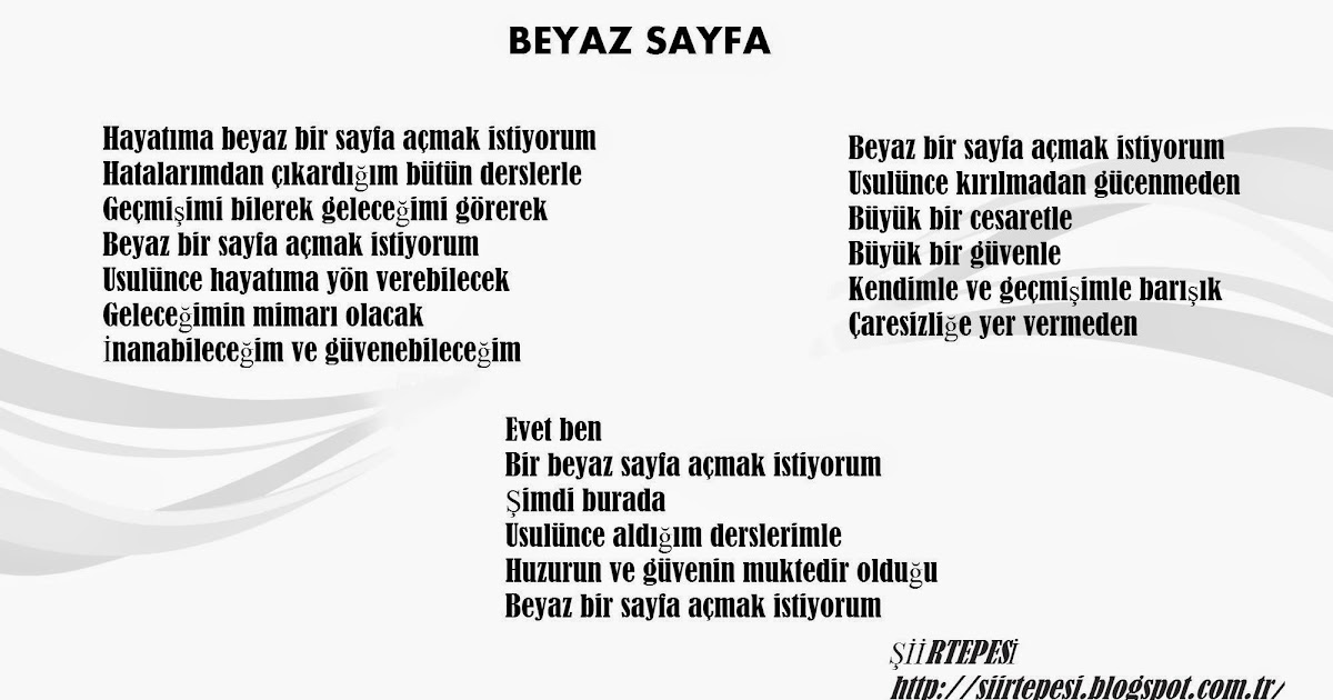 BEYAZ SAYFA
