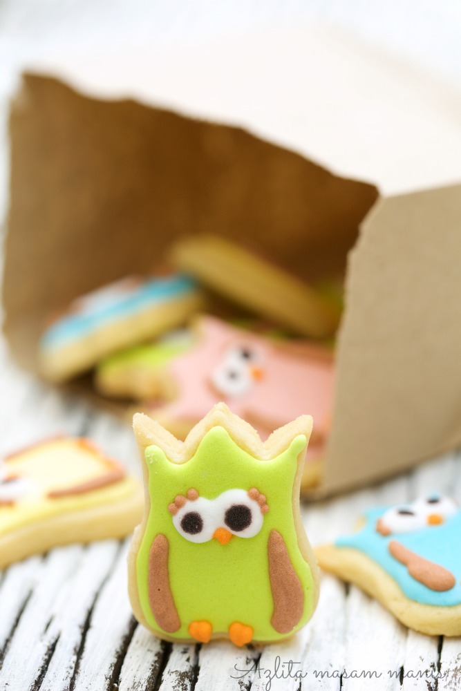 OWL SUGAR COOKIES - masam manis